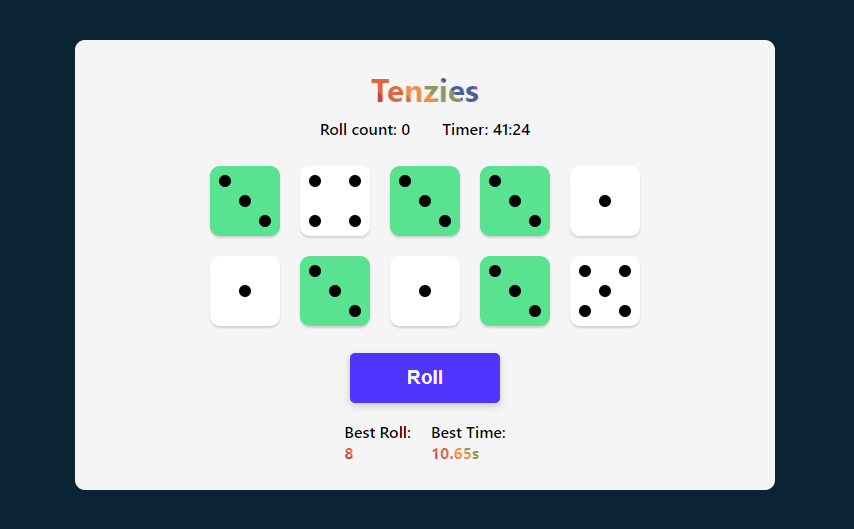 GitHub - floferno/tenzies: A website to play solo tenzies.