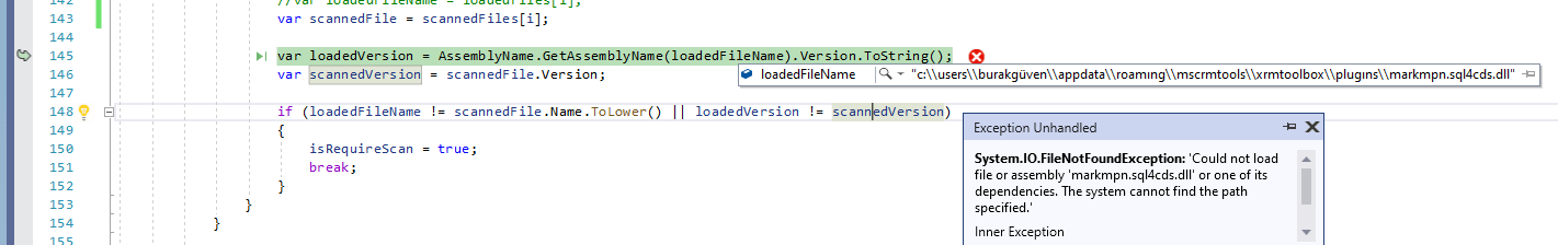 Bug Plugin Assembly Error · Issue 1207 · Mscrmtoolsxrmtoolbox · Github 