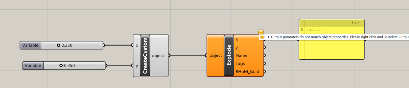 Disabling and enabling a CreateCustom component causes the name of the first property to be ...