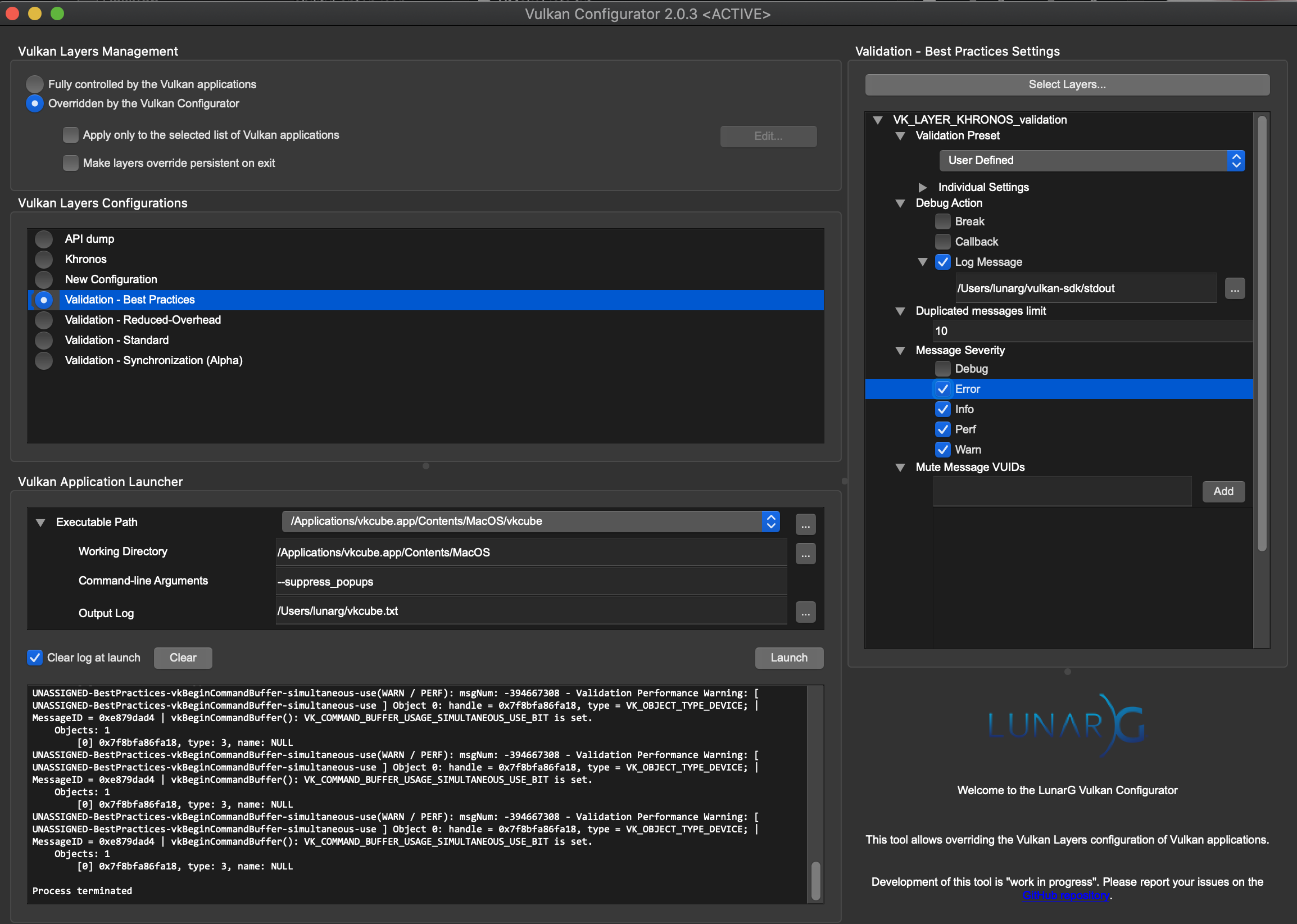 vkconfig: Bad stdout log file specification on macOS · Issue #1262 · LunarG/VulkanTools · GitHub