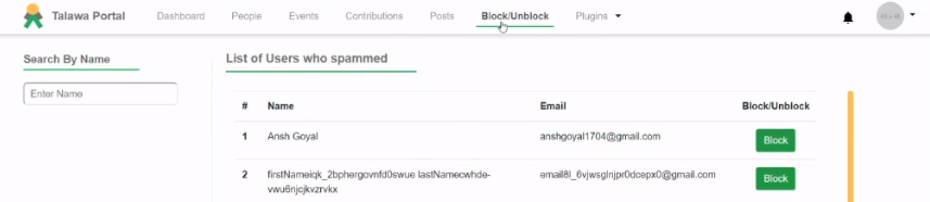 Implement Block/ Unblock in the Block/ Unblock Page · Issue #483 ...