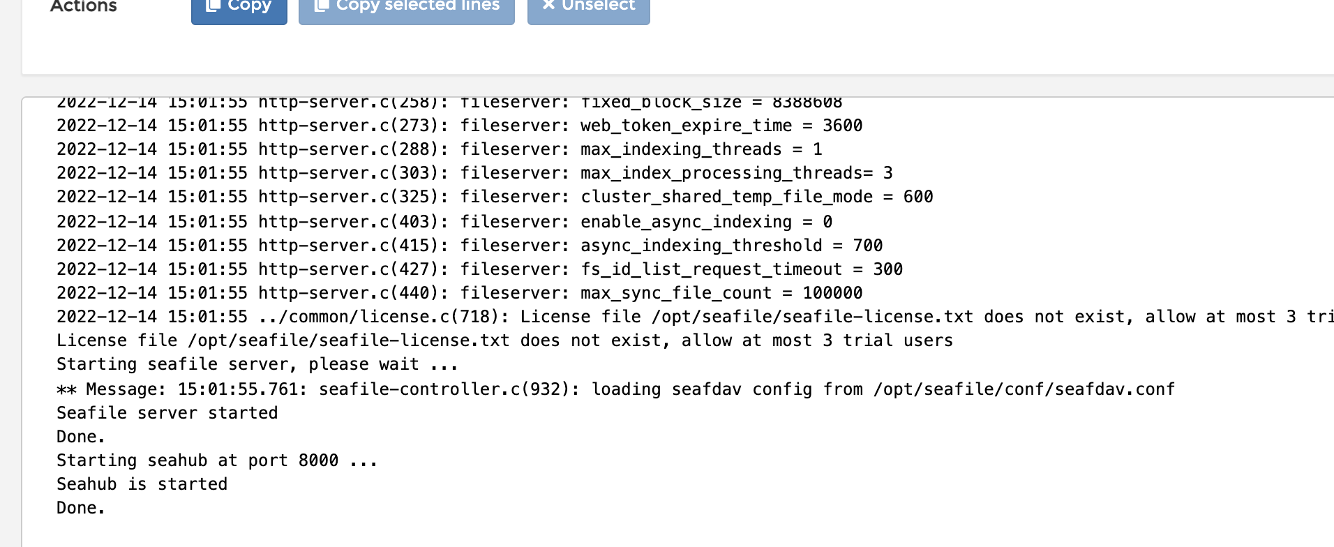 改了seafdav配置之后再改回来重启容器，页面无法访问 · Issue #2628 · haiwen/seafile · GitHub