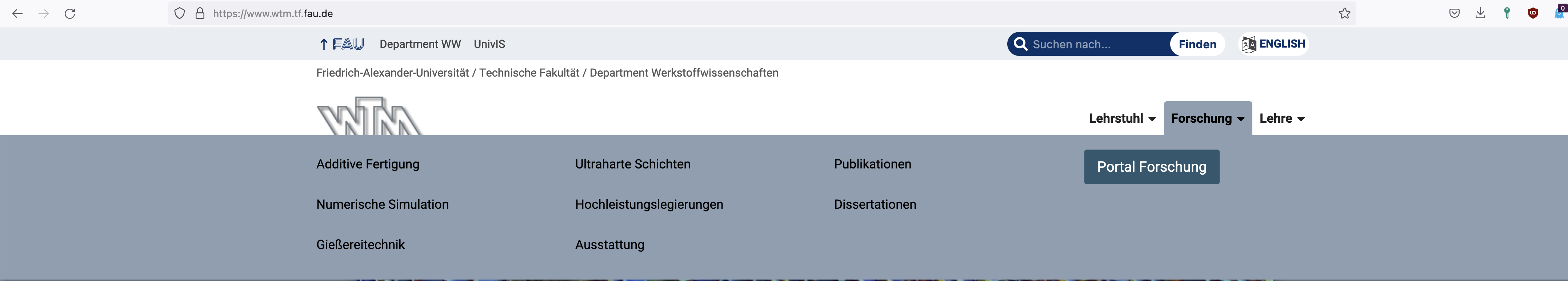Hauptmenü - Sieht unschön aus · Issue #1034 · RRZE-Webteam/FAU-Einrichtungen · GitHub