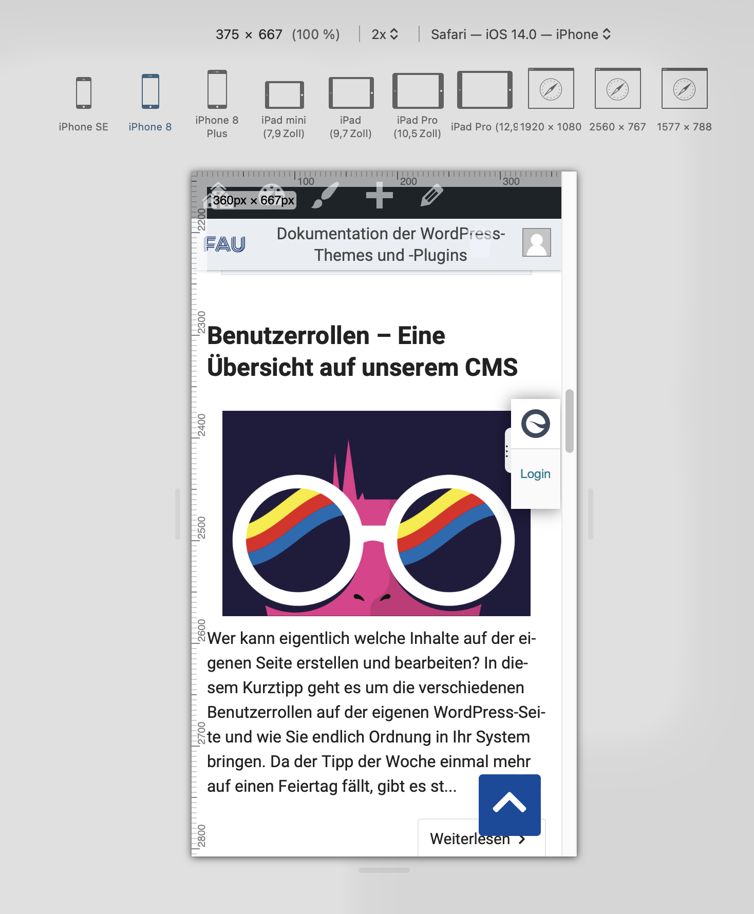 Darstellung mobile - Blogroll Beitragsbilder · Issue #1132 · RRZE-Webteam/FAU-Einrichtungen · GitHub