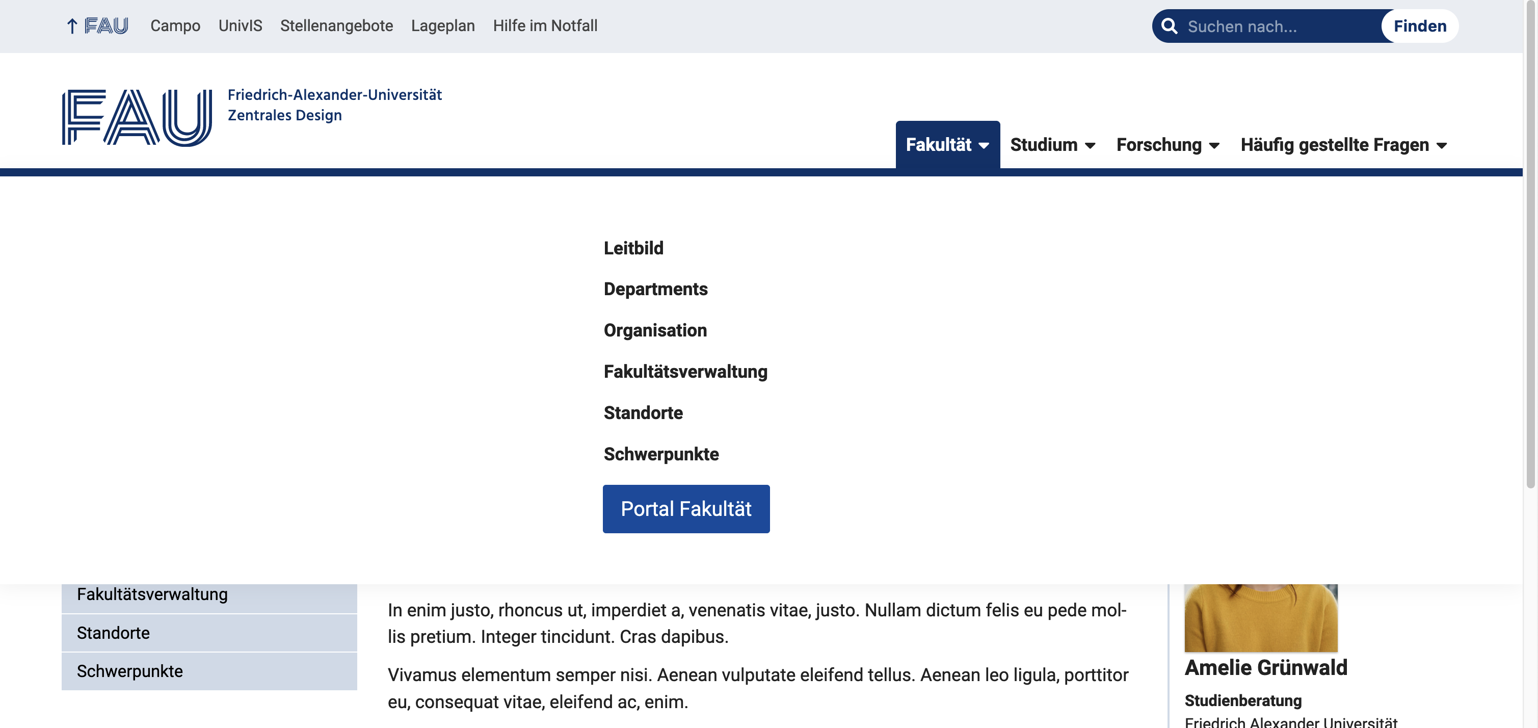 Aktive Elemente werden im Hauptmenü nicht hervorgehoben · Issue #1246 · RRZE-Webteam/FAU ...