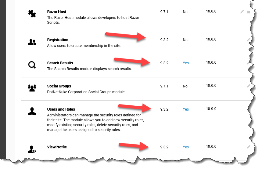 Version Of Dnn Standard Extensions Do Not Match Dnn Version · Issue