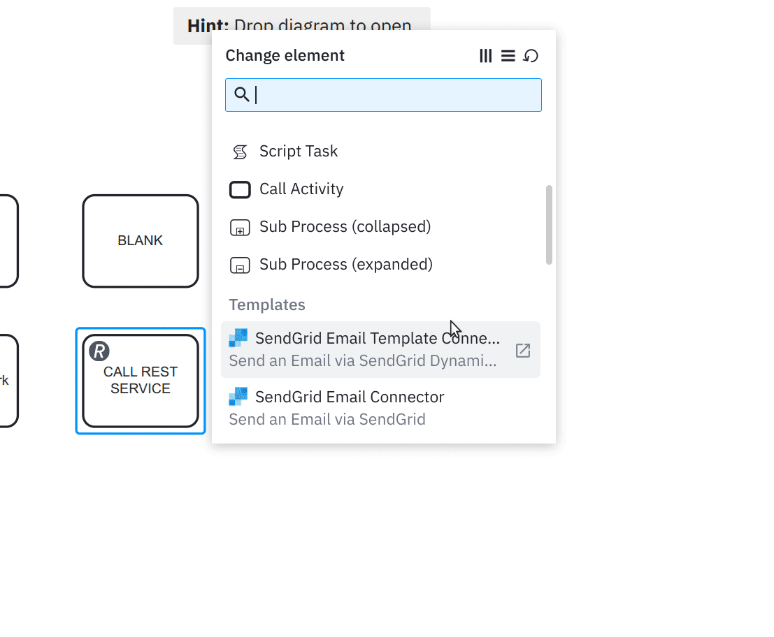 Group popup menu entries · Issue #713 · bpmn-io/diagram-js · GitHub
