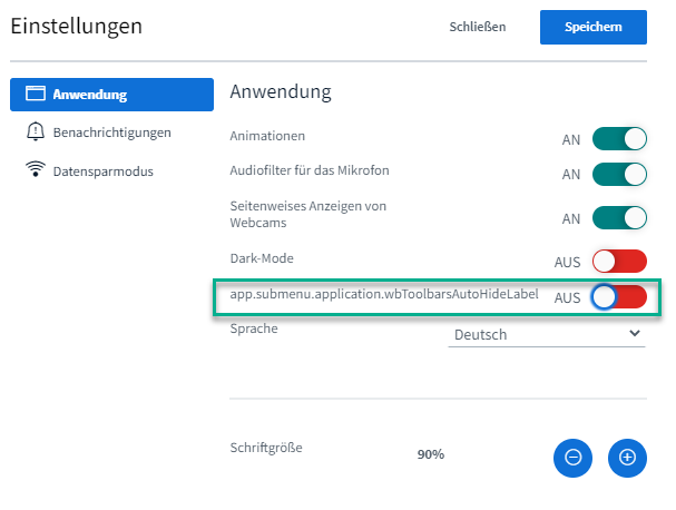 2.6.2: Missing Translation for Button of new Auto-Hide Toolbar Setting · Issue #17680 ...