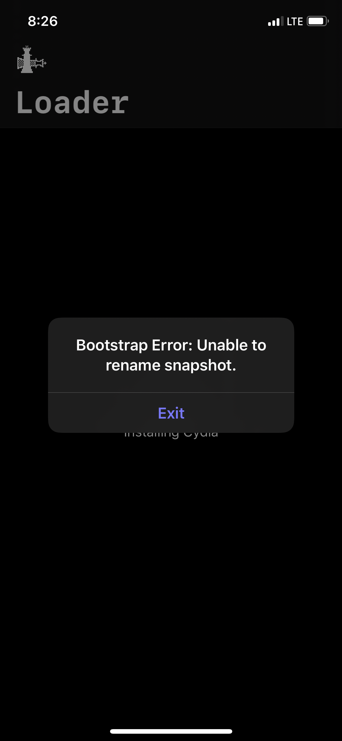 Unable to rename snapshot when installing cydia. · Issue #595 · checkra1n/BugTracker · GitHub