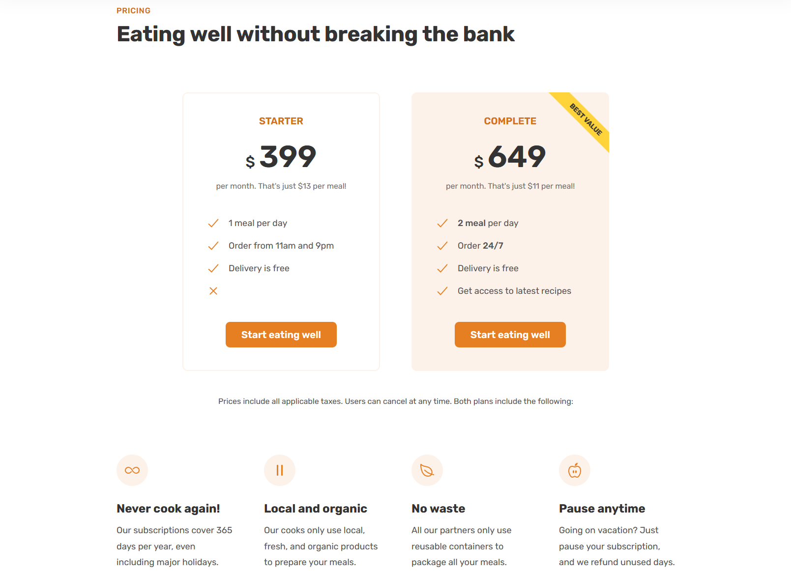 GitHub - morelir/Omnifood: An AI-powered food subscription web app, built using HTML5, CSS3 and ...