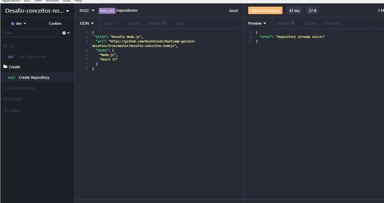GitHub - SandroAlmeidaDev/gostack-desafio-conceitos-node: Goostack - Desafio conceitos Node.js