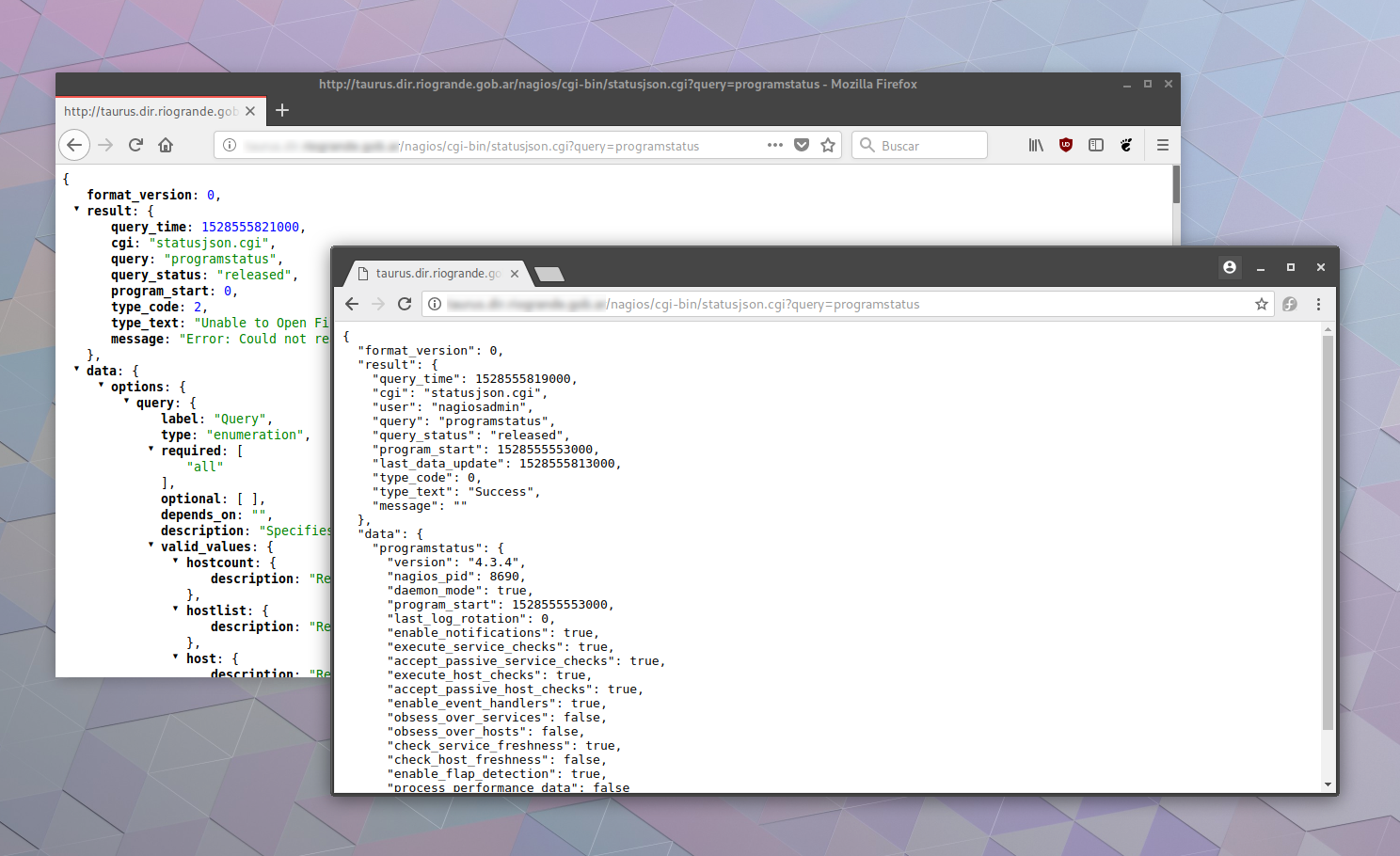 Specific browser ONLY: Error: Could not read object configuration data ...