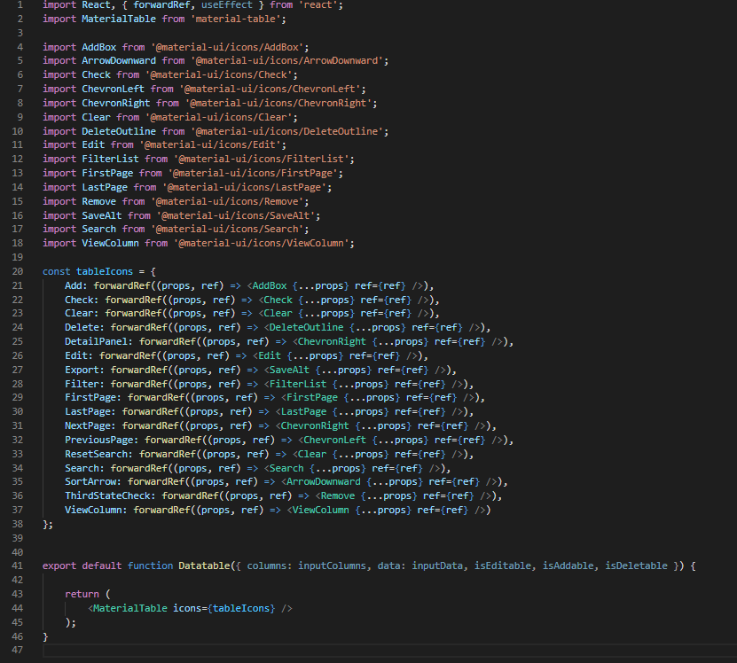 Finddomnode Is Deprecated Warning · Issue 2345 · Mbrn Material Table · Github