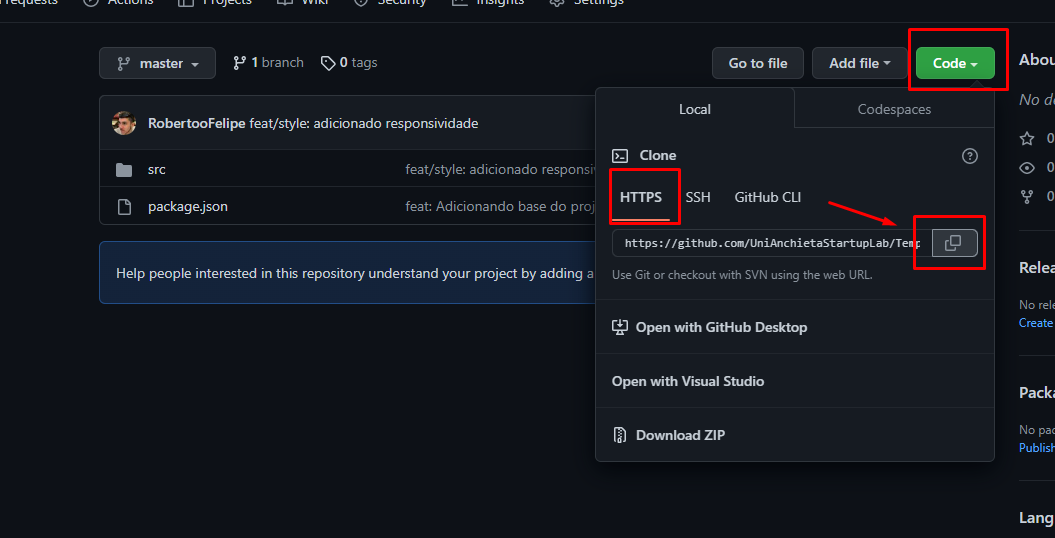 GitHub - UniAnchietaStartupLab/Template-FrontEnd