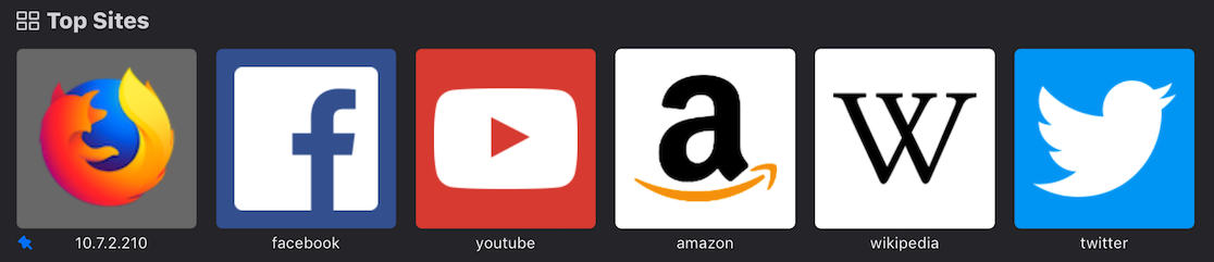 Low-res Firefox logo/favicon in Top Sites with IP address sites · Issue ...