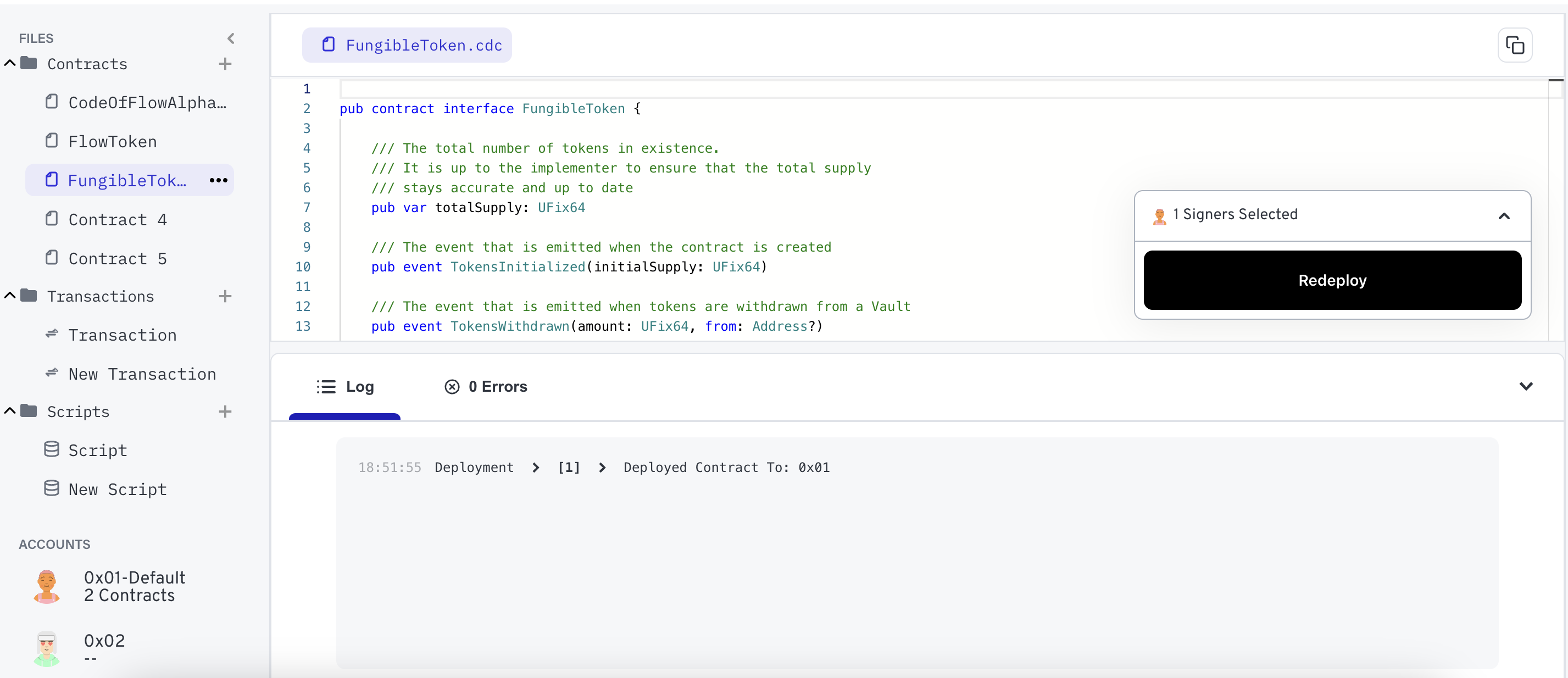 Cannot Deploy Flowtoken Contract On Playground · Issue 690 · Onflow Flow Playground · Github