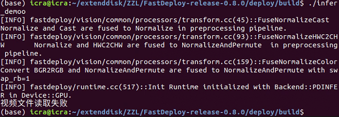 视频文件读取失败 · Issue #793 · PaddlePaddle/FastDeploy · GitHub