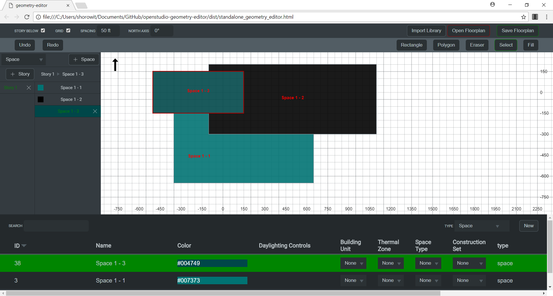Spaces disappear when selecting them · Issue #121 · NREL/floorspace.js · GitHub
