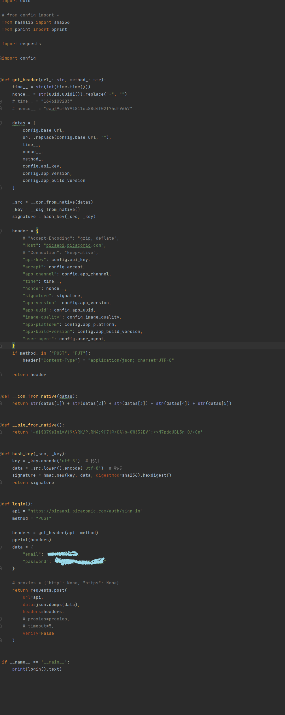 提问：登录问题 · Issue #1 · FirmianaMarsili/picacomic-api · GitHub