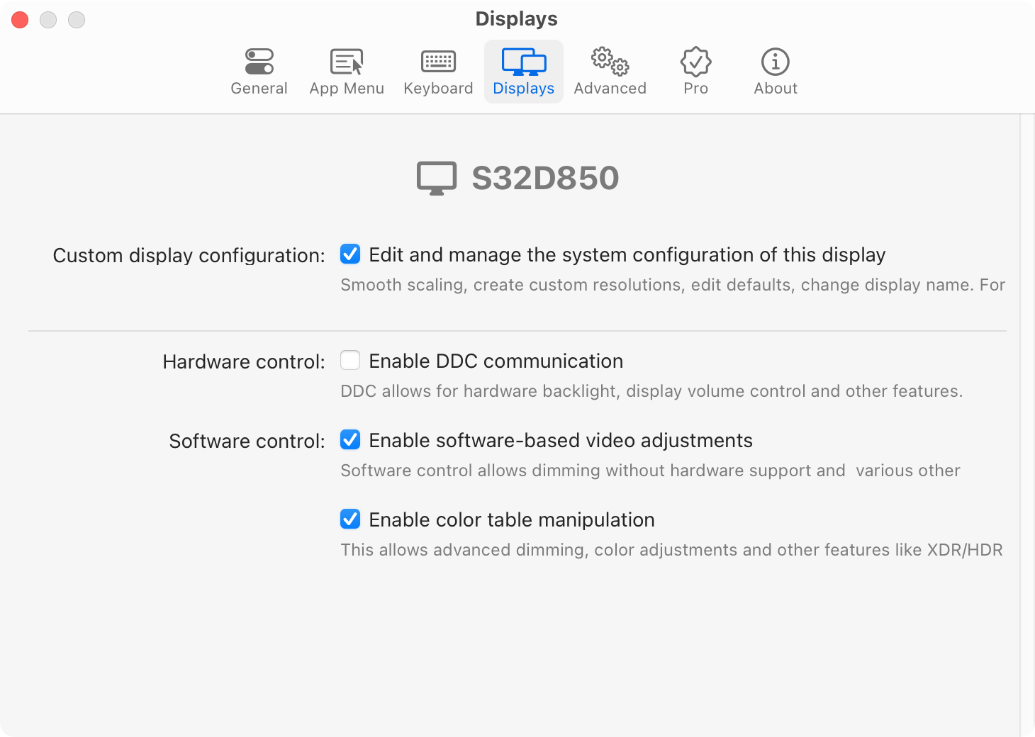Smooth Scaling option doesn't show up + Screen Flickers · Issue #792 · waydabber/BetterDisplay ...