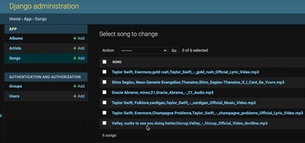 GitHub - irfhanaz/Music_DBMS: Django Music DBMS Project