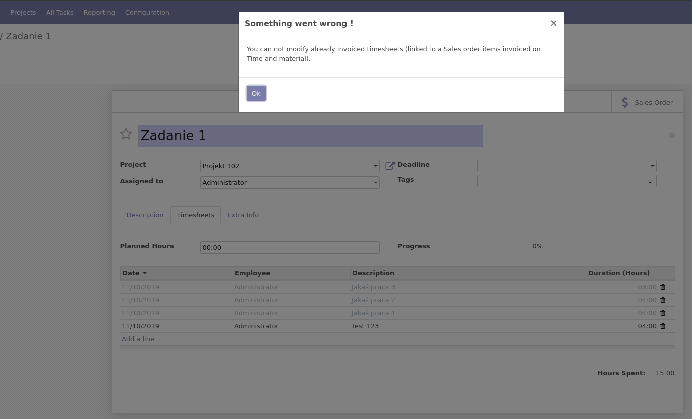 [13] Error when creating new timesheet after invoicing times · Issue #40073 · odoo/odoo · GitHub