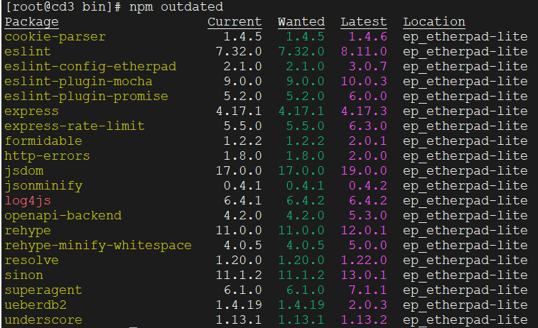 log4js start faild · Issue #5468 · ether/etherpad-lite · GitHub