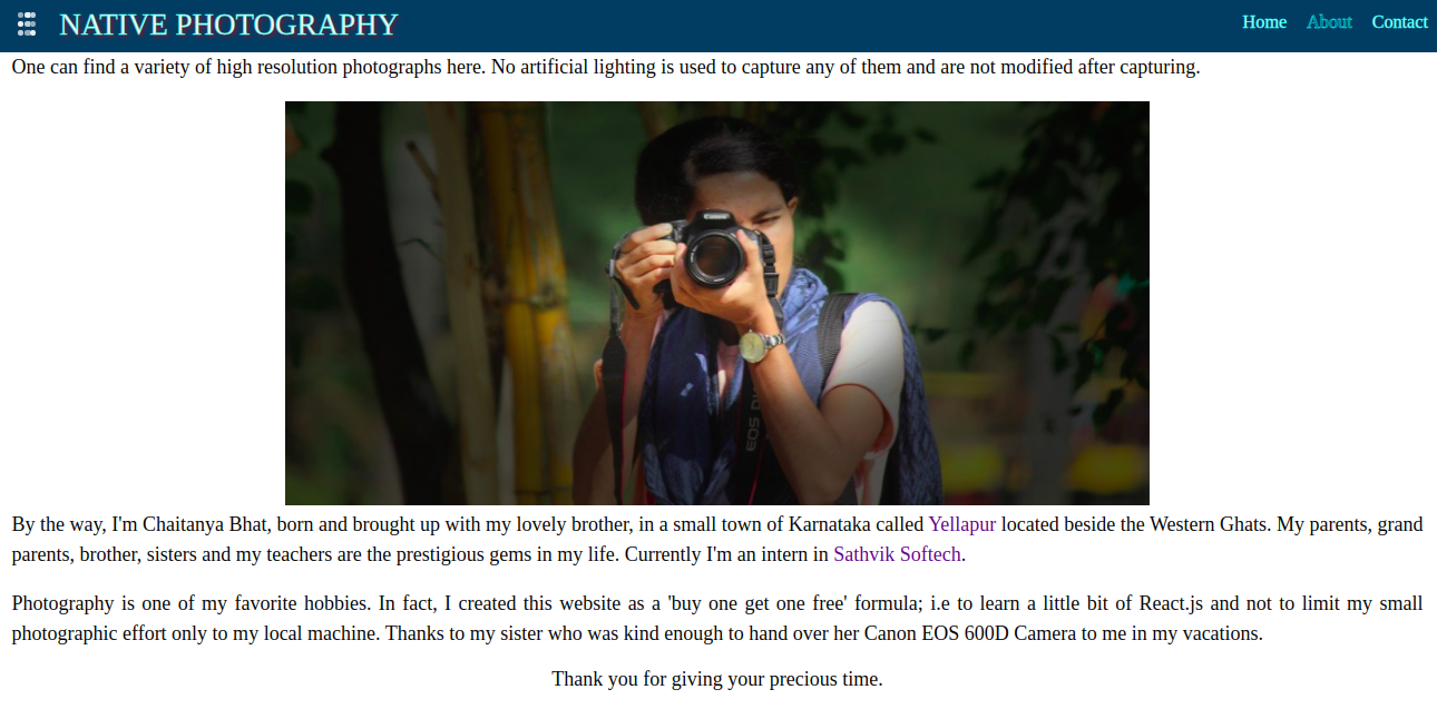 GitHub - ChaitanyaBhat/native-photography: An image gallery app in react
