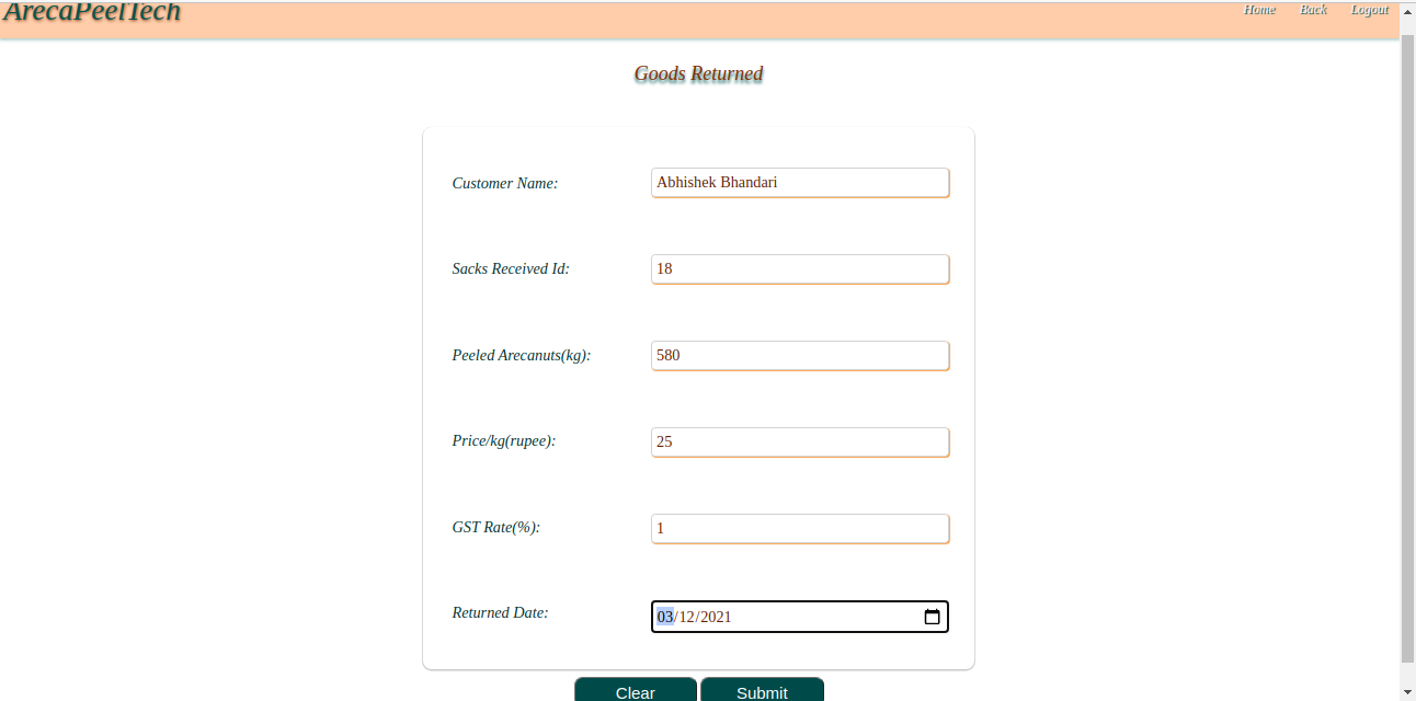 GitHub - ChaitanyaBhat/Areca-Peel-Tech-App-node.js-Sequelize