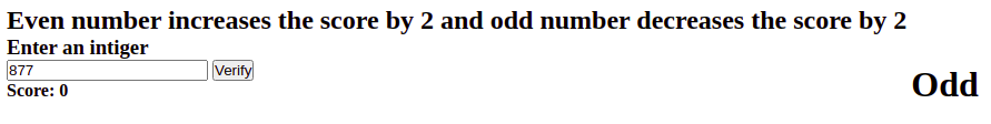 GitHub - ChaitanyaBhat/Verify-even-and-odd-html-and-JS