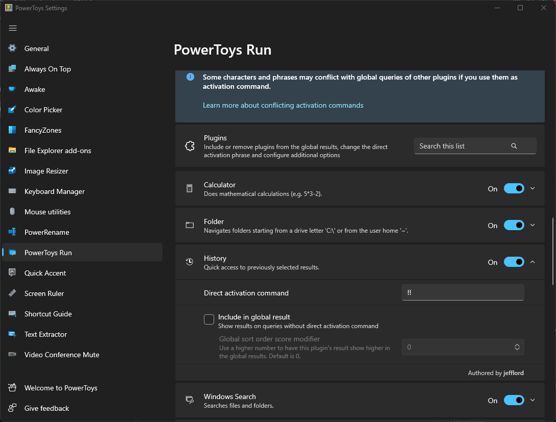 Add option to not save PowerToys Run history · Issue #21564 · microsoft ...