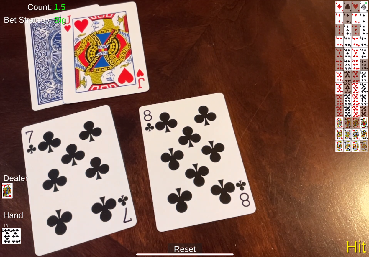 GitHub - stcarlton/Rainman: An AR Card Counting app for iOS