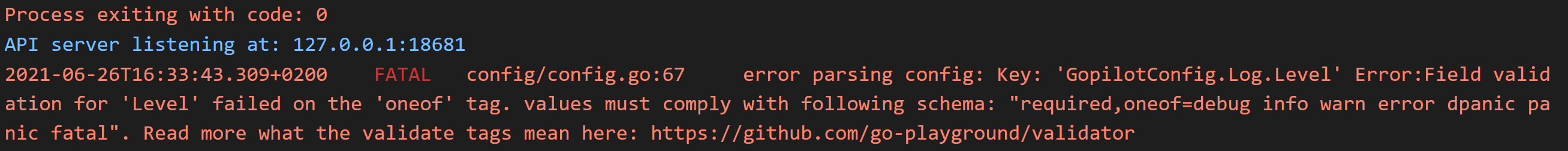 Include acceptable values in validation failures · Issue #782 · go-playground/validator · GitHub
