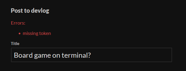 Missing token error when posting devlog · Issue #1353 · itchio/itch.io · GitHub