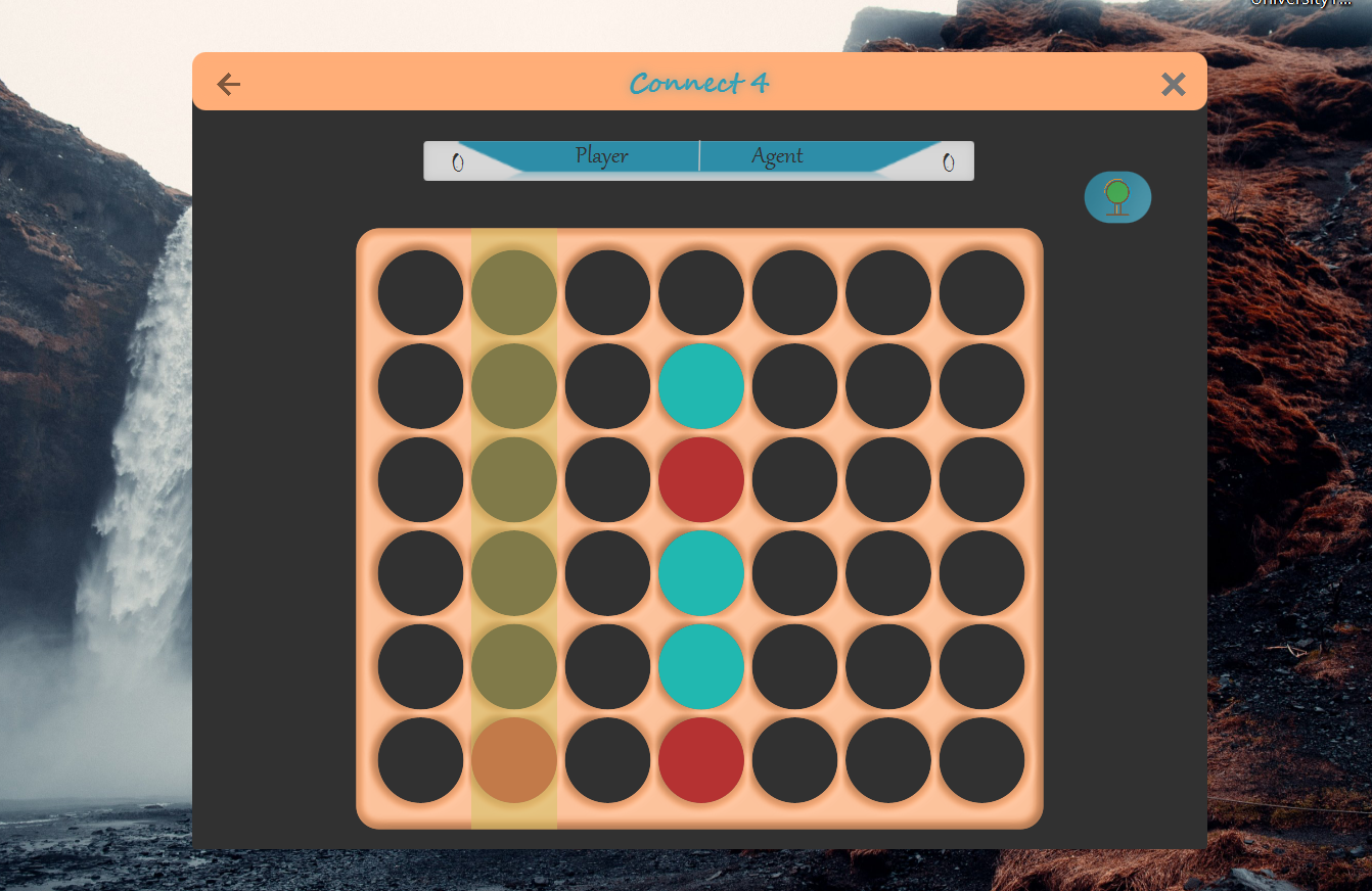 GitHub - faressalm/ConnectFour: Connect 4 AI Game. Has one mode User vs ...