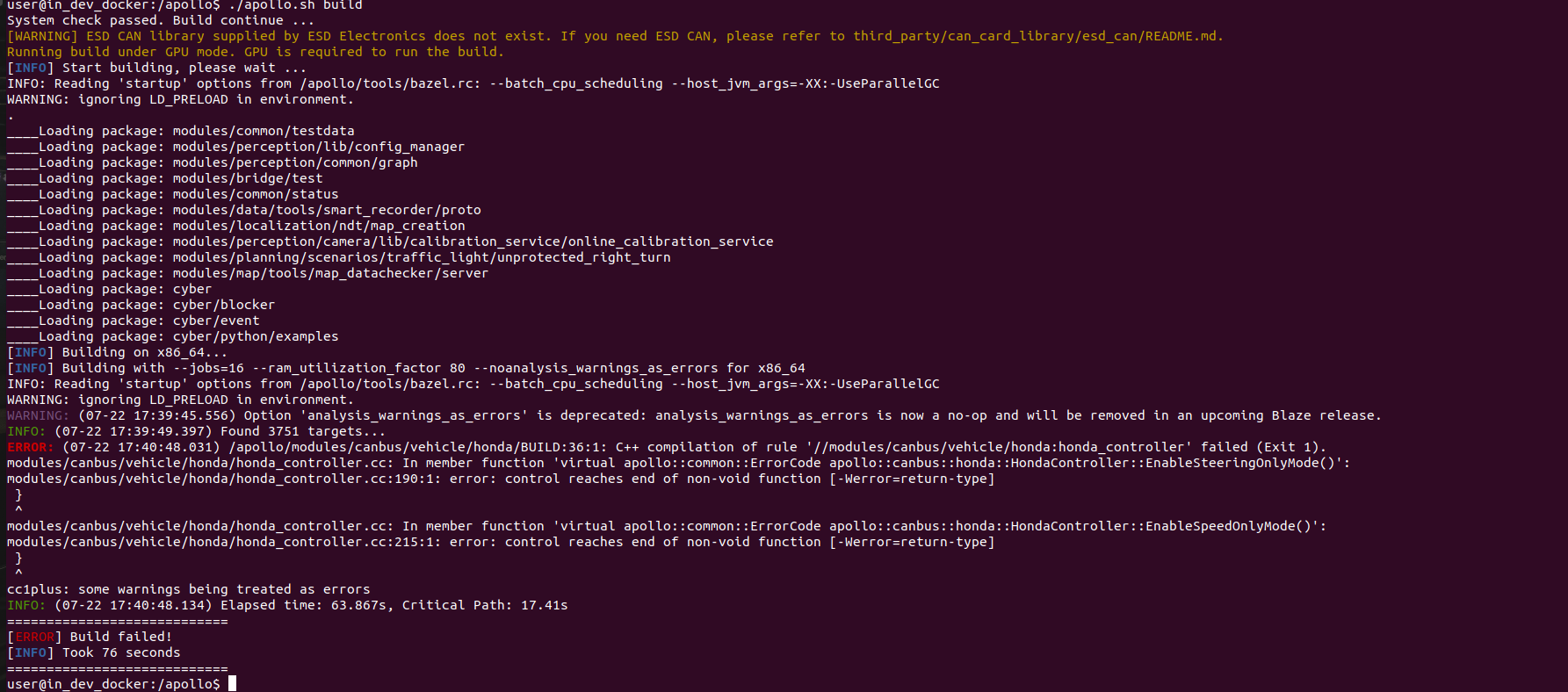 cc1plus: some warnings being treated as errors after adding new vehicle · Issue #13967 ...