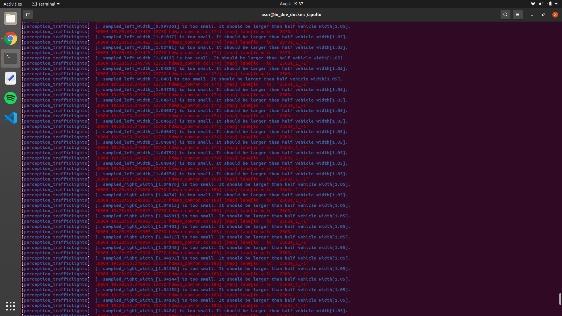 Perception module won't stay on · Issue #14009 · ApolloAuto/apollo · GitHub