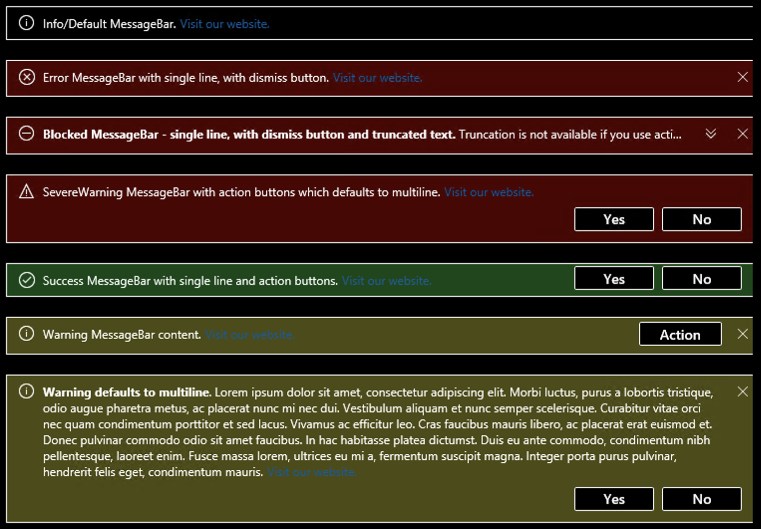 Color of any link in messageBar should be as per accessibility guideline in High contrast mode ...