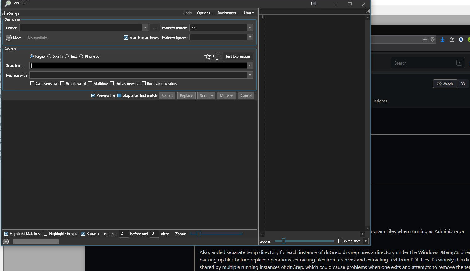 Portable Enhancements broke window position · Issue #471 · dnGrep ...