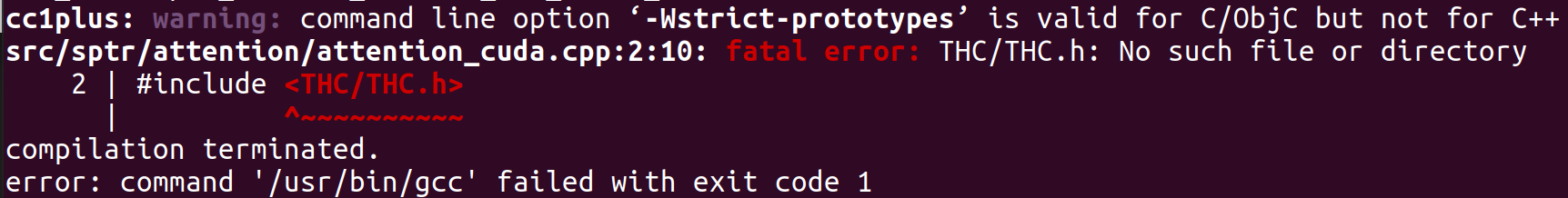 fatal error: THC/THC.h: No such file or directory · Issue #2 · dvlab-research/SparseTransformer ...