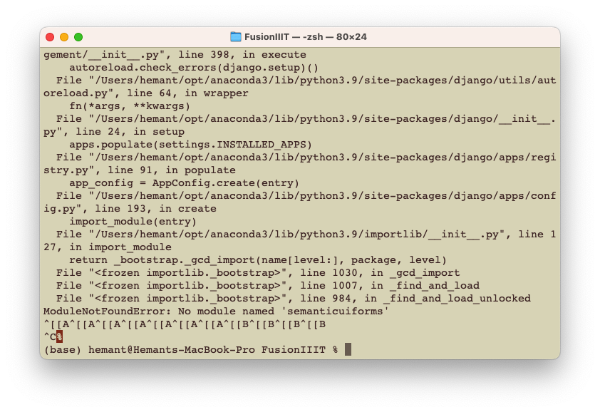 Update python Environment to python 3.11 · Issue #1056 · FusionIIIT ...
