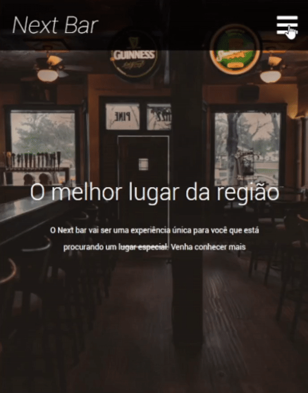 Github Devsfer1nextbar Website Estático Construído Utilizando Html E Css