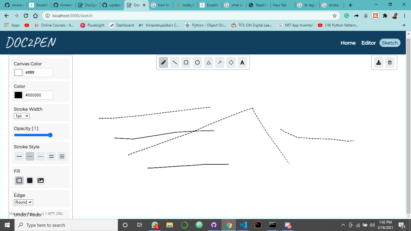 Add Feature to Change Pen Styles @Sketch Page · Issue #635 · smaranjitghose/doc2pen · GitHub