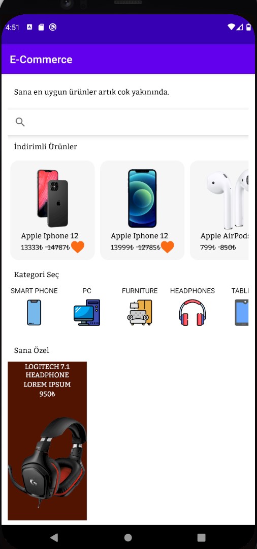 Github Akinkeskinbas Ecommerceapp Ecommerce App With Kotlin And Firebase