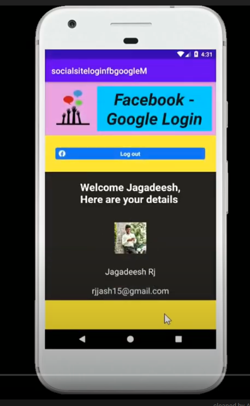 GitHub - JagadeeshRelli/SocialSiteLoginFbGoogle: a simple app ...