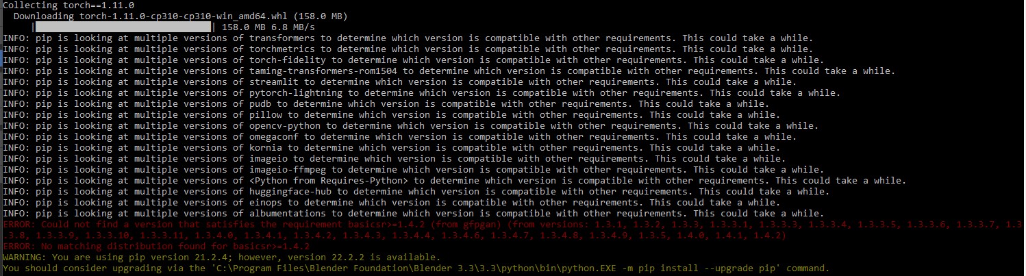 Installation: Torch Dependency Version Conflict · Issue #3 · carson-katri/dream-textures · GitHub