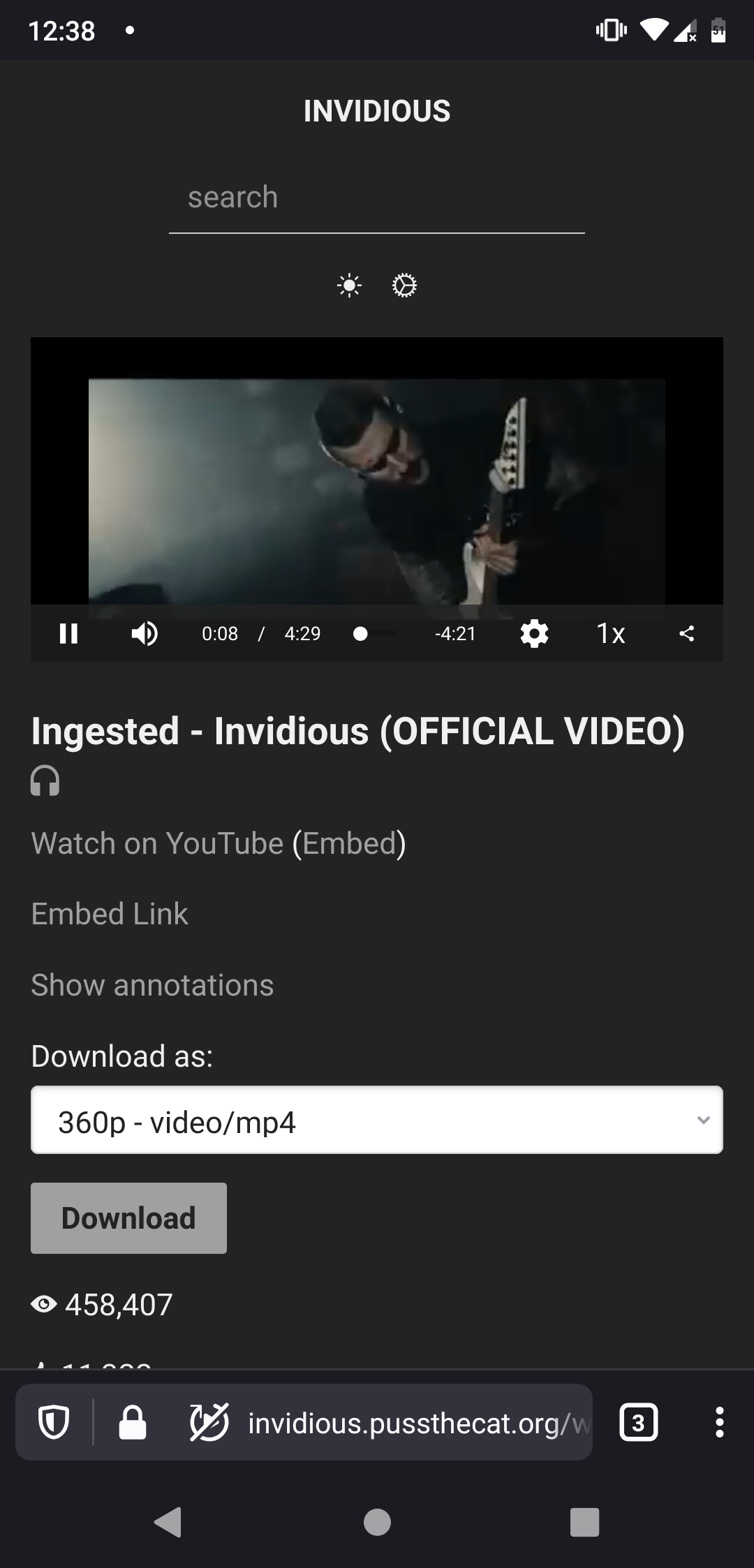 Control bar broken on mobile · Issue #1579 · iv-org/invidious · GitHub