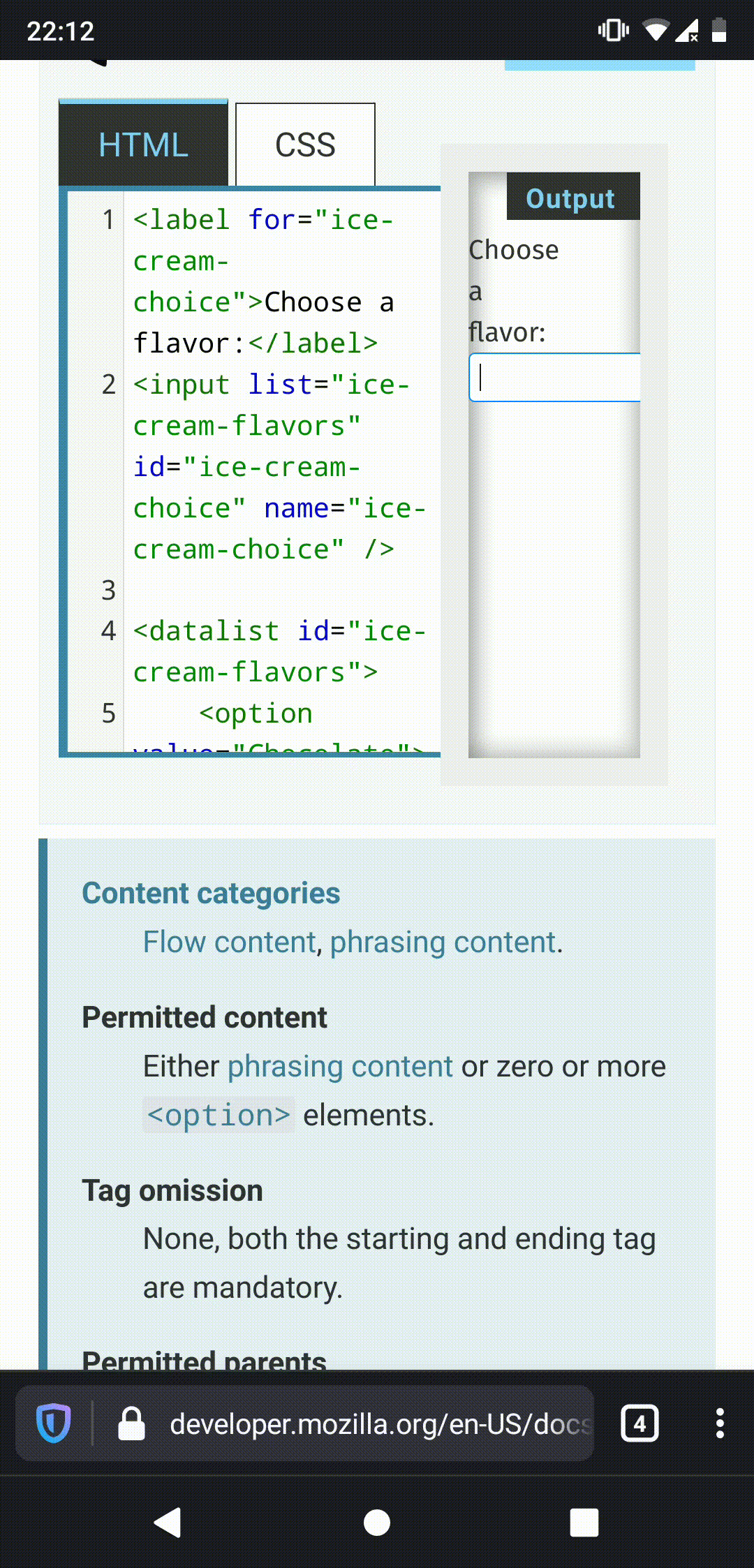 [Bug] datalist not supported · Issue #11088 · mozilla-mobile/fenix · GitHub