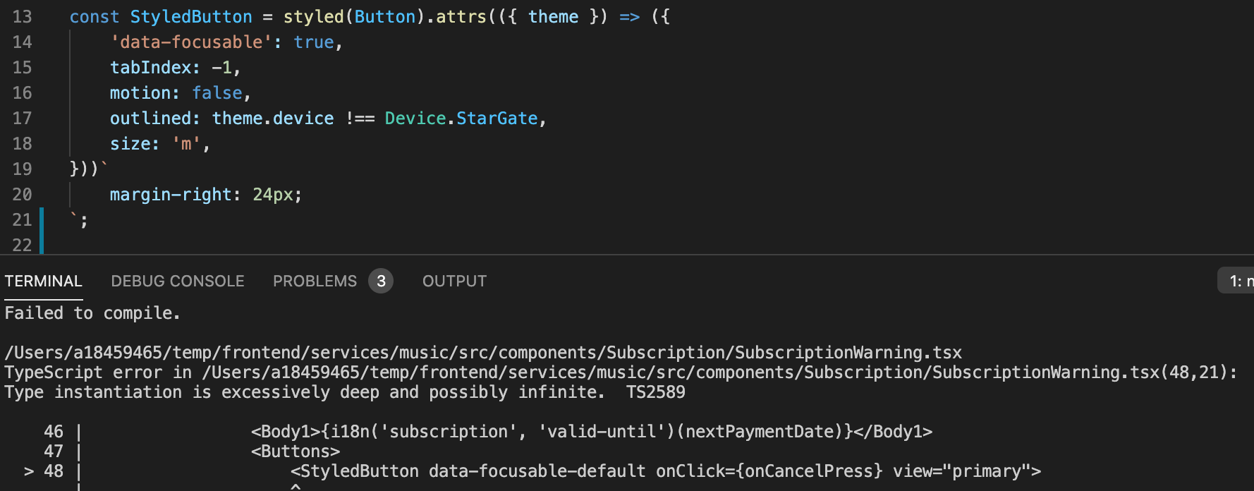 Button: Typescript выдает ошибку при переиспользовании компонента · Issue #263 · sberdevices ...