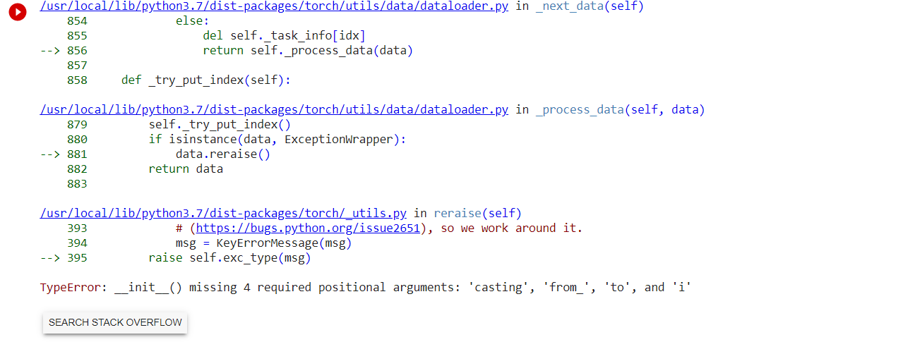 __init__() missing 4 required positional arguments: 'casting', 'from_', 'to', and 'i' · Issue ...